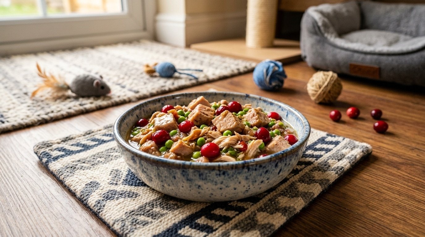 Urinary Health Cranberry & Turkey Cat Food Recipe - Hearts Of Pets
